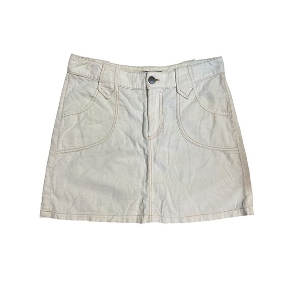 Anna Huling | Skirts | Anna Huling Cream Corduroy Mini Skirt Size 6 ...